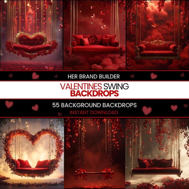 Valentine Bed Background - Etsy