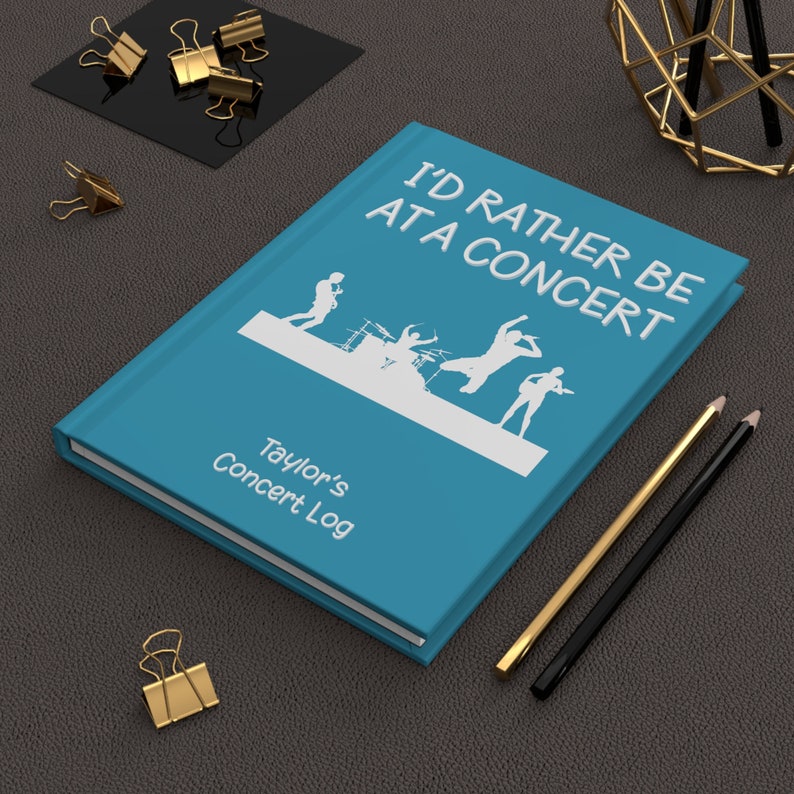 Personalized Concert Journal Music Lover Notebook Custom Gift Concert ...