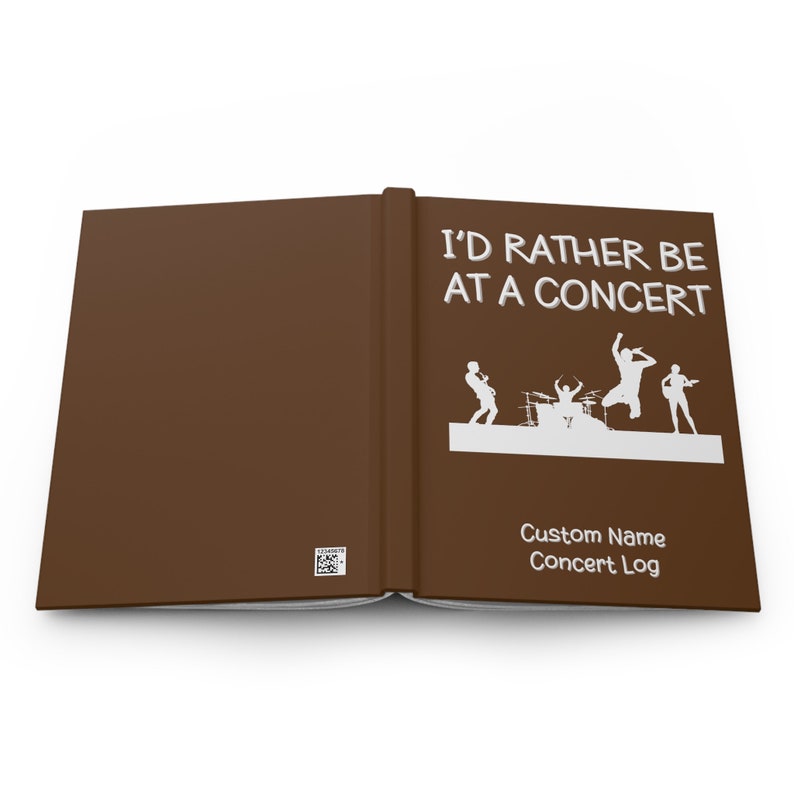 Personalized Concert Journal Music Lover Notebook Custom Gift Concert ...
