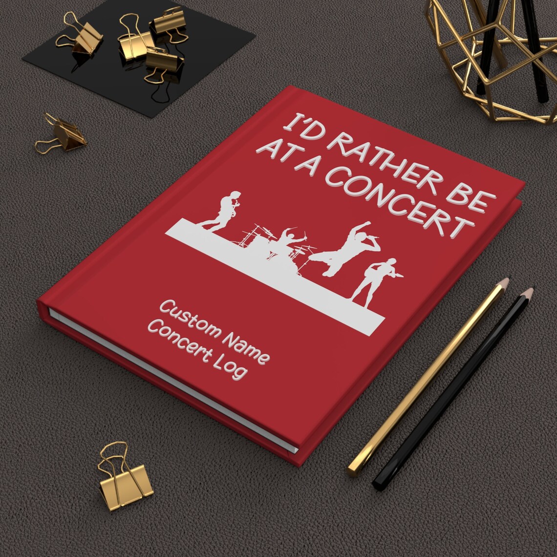 Personalized Concert Journal Music Lover Notebook Custom Gift Concert ...