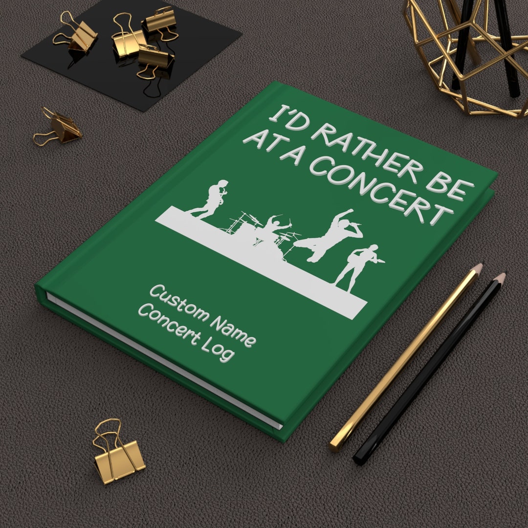 Personalized Concert Journal Music Lover Notebook Custom Gift Concert ...