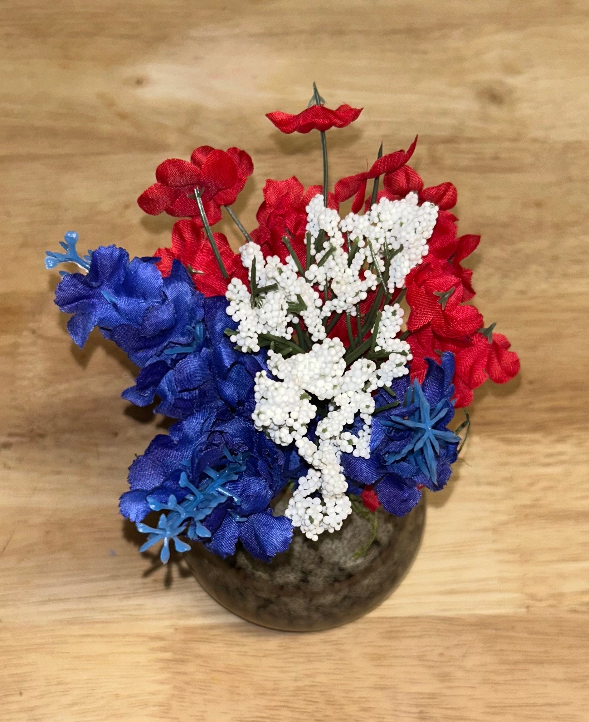 Patriotic Flower Arrangement - Etsy