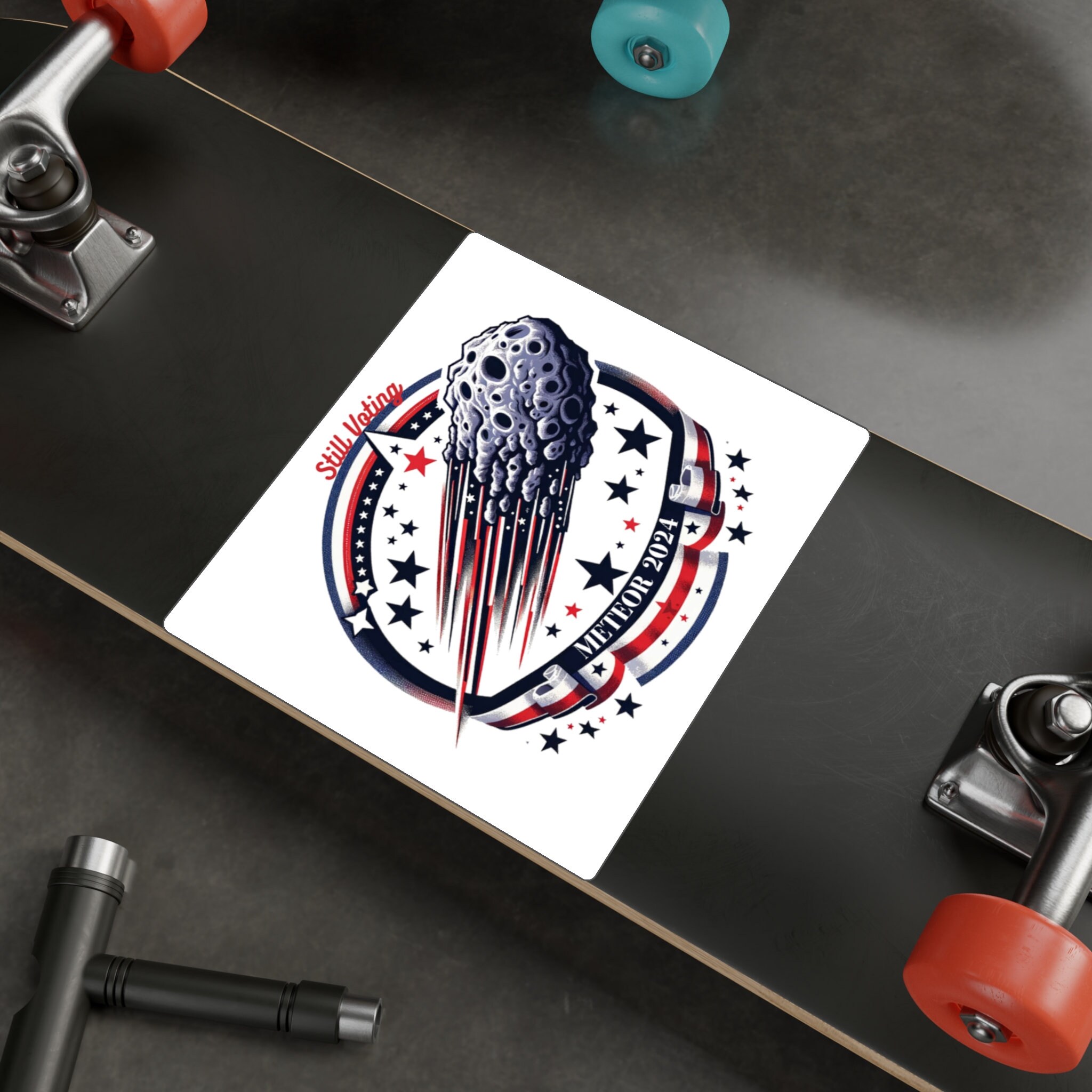 Still Voting Meteor 2024 Vinyl Decal | Funny Political Gifts | Election ...