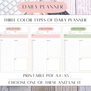 Daily Planner. Digital Products. Printable. Daily Routine. Planner ...