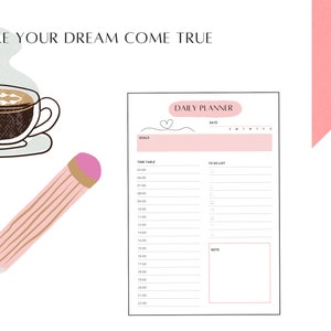 Daily Planner. Digital Products. Printable. Daily Routine. Planner ...