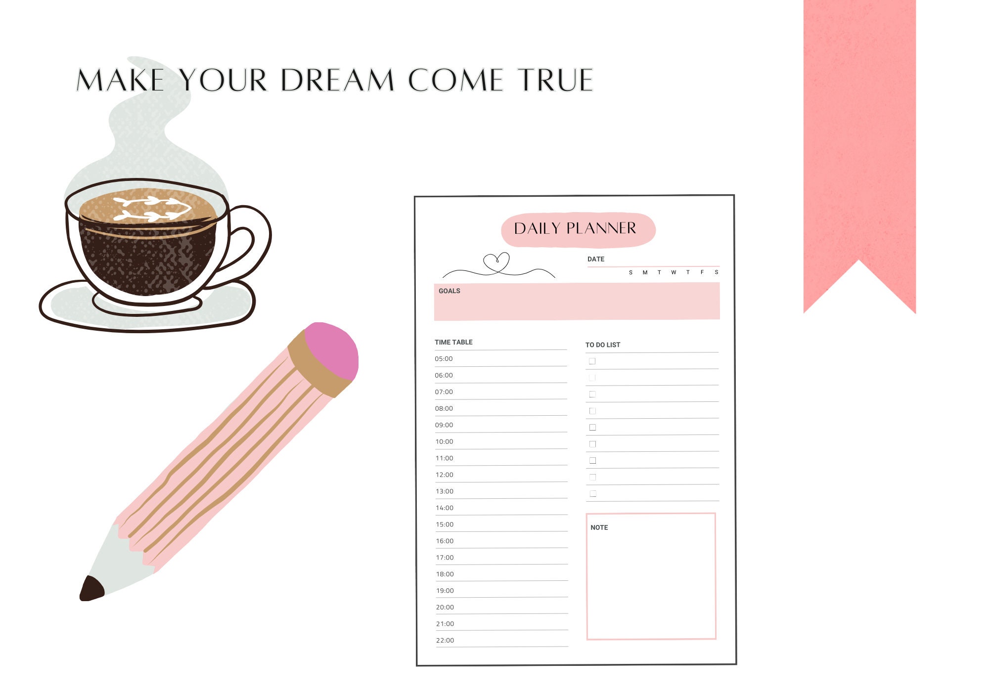 Daily Planner. Digital Products. Printable. Daily Routine. Planner ...