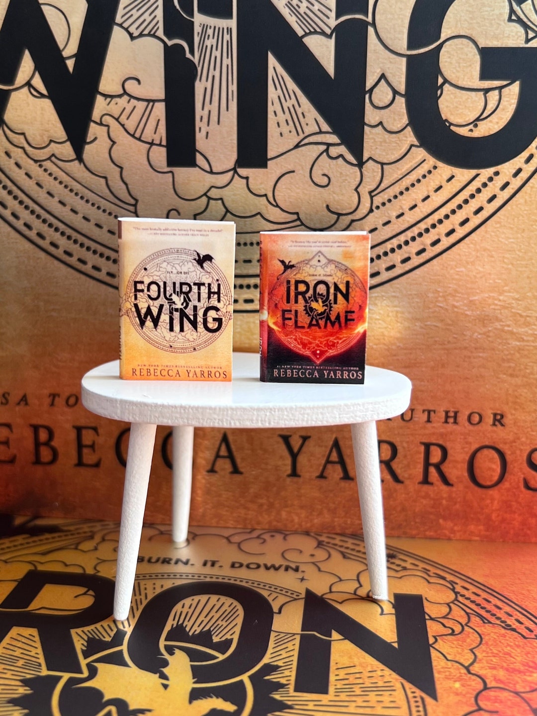 Fourth Wing and Iron Flame Miniature Books - Etsy