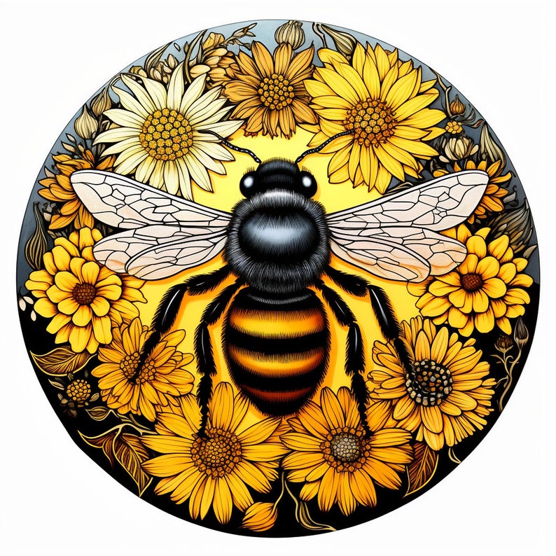 30 Mandala Bumblebee, Coloring Grayscale Pages, Coloring Pages for ...