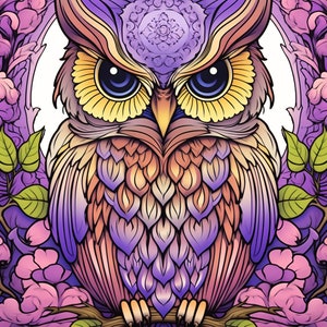 30 Owl Mandala Coloring Pages, Adult Mandala Coloring Pages, Digital ...