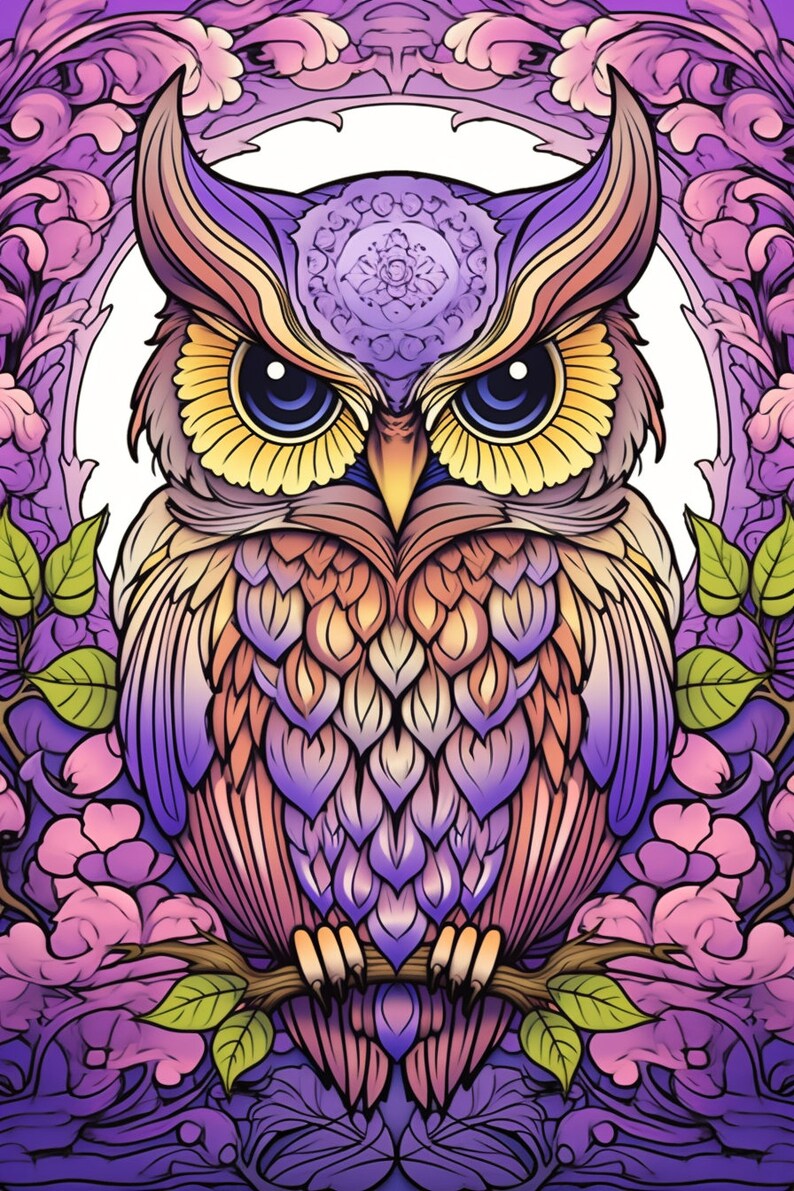 30 Owl Mandala Coloring Pages, Adult Mandala Coloring Pages, Digital ...