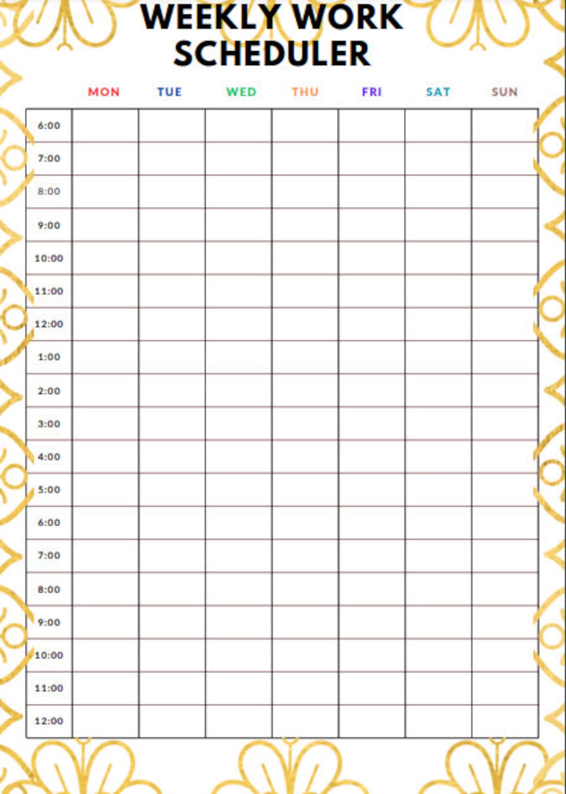Simple Cheap Work Scheduler - Etsy