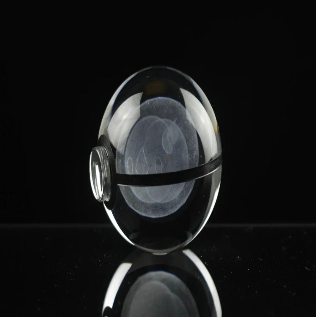 Sololis Large Crystal Pokeball 3D Laser Engraving - Etsy