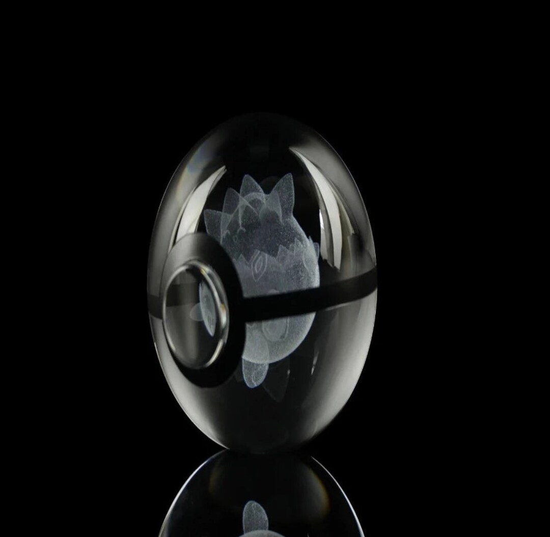 Togepi Large Crystal Pokeball 3D Laser Engraving - Etsy