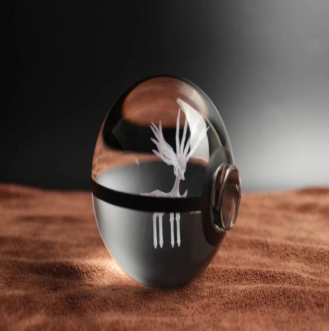 Xerneas Large Crystal Pokeball 3D Laser Engraving - Etsy