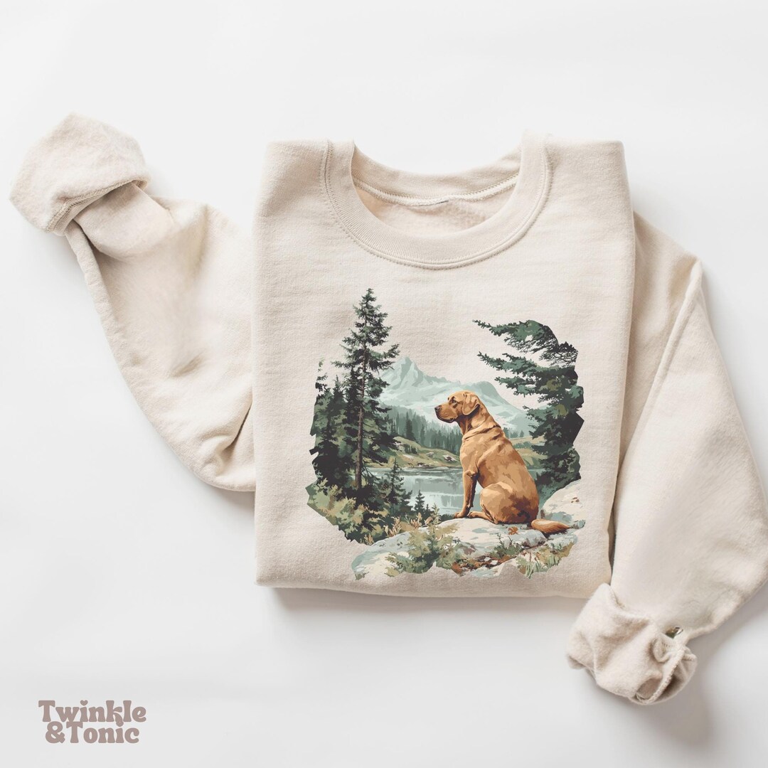 Retro Labrador Sweatshirt, Vintage Dog Shirt, Yellow Lab Shirt ...