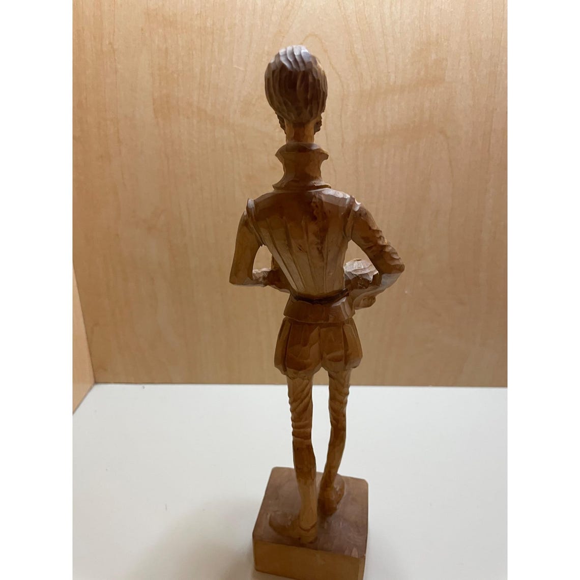 William Shakespeare Hand Carved Wood Figure Spain Vintage 10.5 in ...