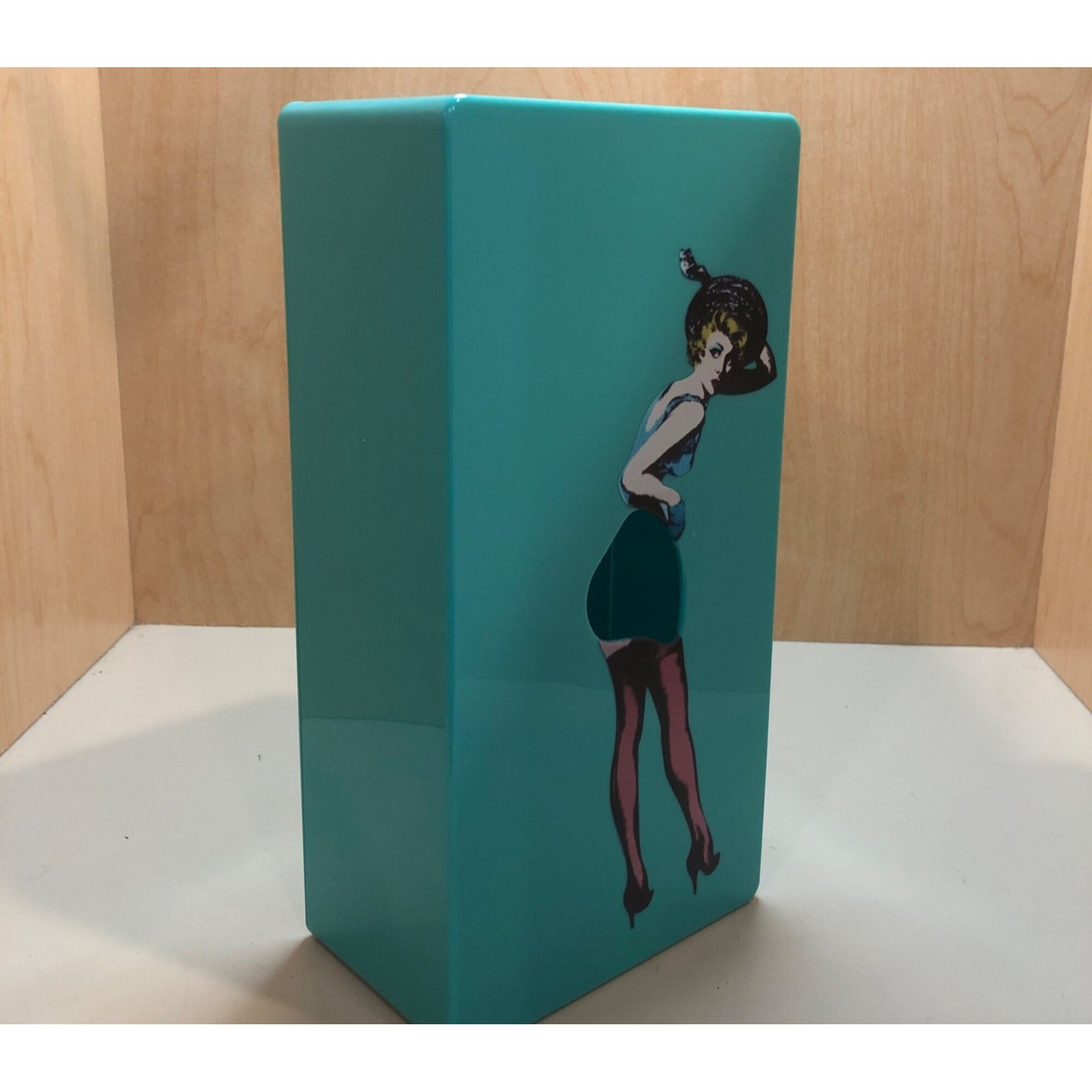 MCM Pin-up Gal Tissue Cover Vintage Box - Etsy