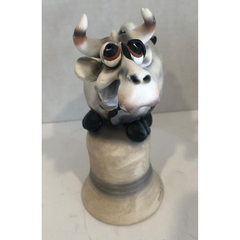 Hand-made Pottery COW BELL Unique and Adorable - Etsy