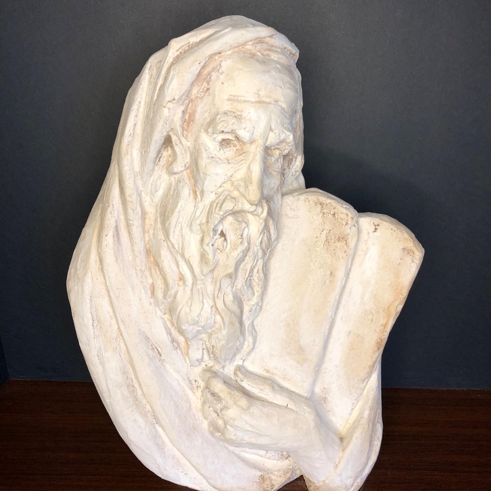 Moses With 10 Commandment Tablets Signed Arnold Bergier Statue 1967 - Etsy