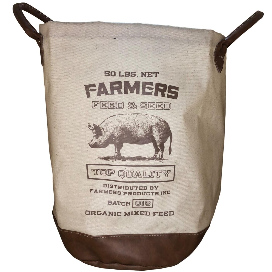 Vintage Farmers Feed and Seed Advertisement Bag, Large and Lined - Etsy