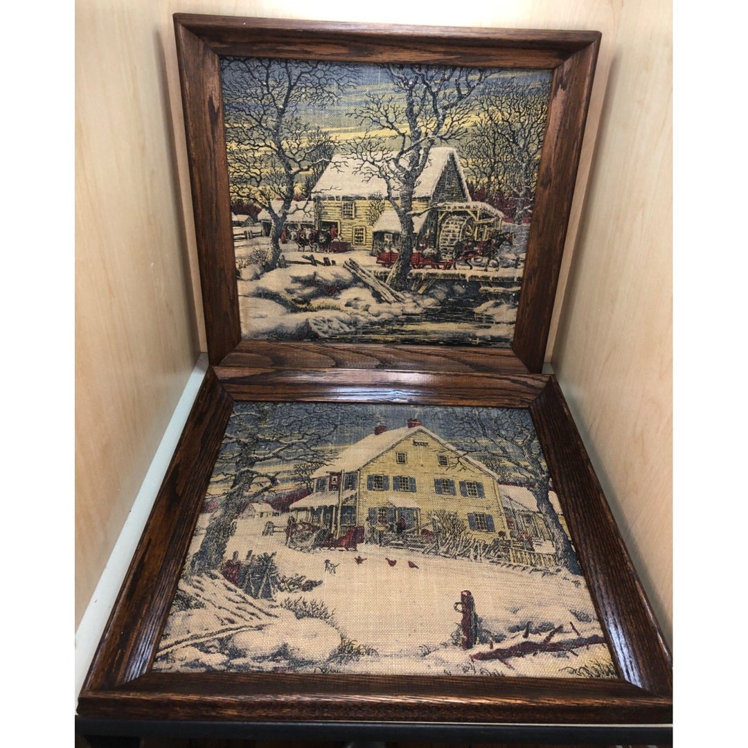 Vtg kay Dee Hand Painted Prints on Linen - Etsy