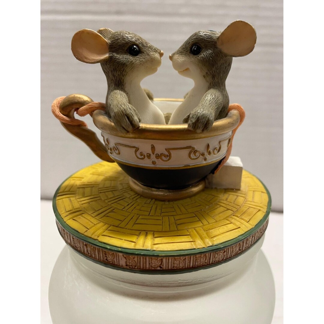 Adorable Mice in Teacup Jar 7" - Etsy