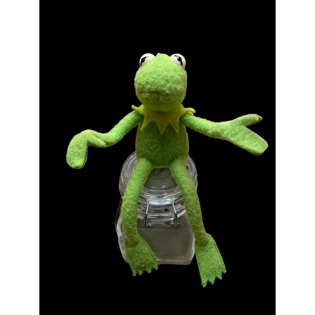 Kermit the Frog Plush Toy by Applause 1980s Vintage Collectible Green ...