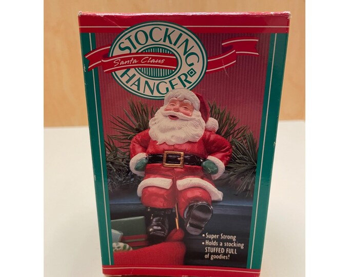 Santa Claus Stocking Hanger by Hallmark - Etsy