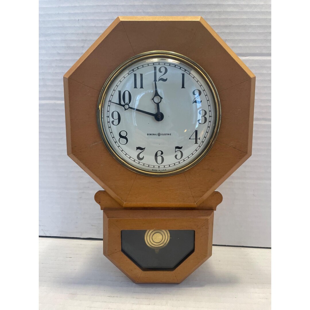MCM General Electric Telechron Pendulum Wall Clock, Model 8H31 - Etsy