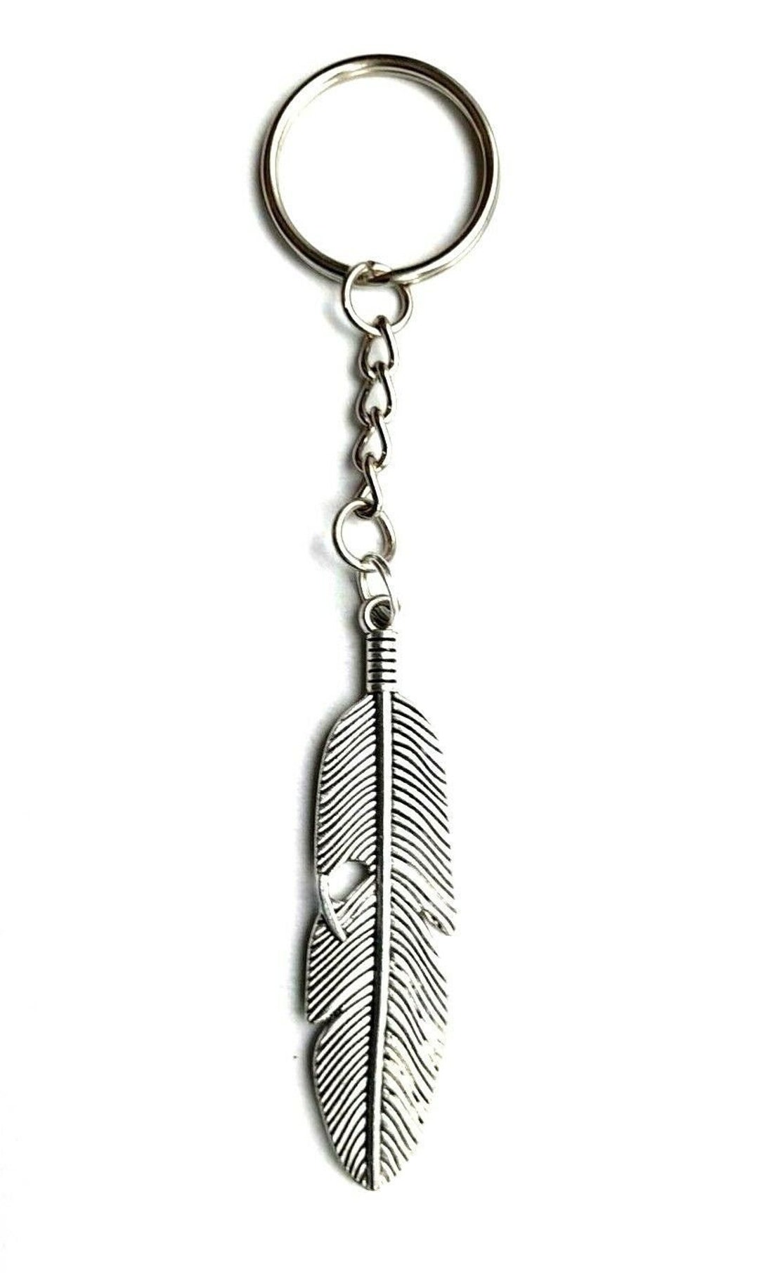 Bird Feather Keyring Indian Key Chain Nature Wildlife - Etsy