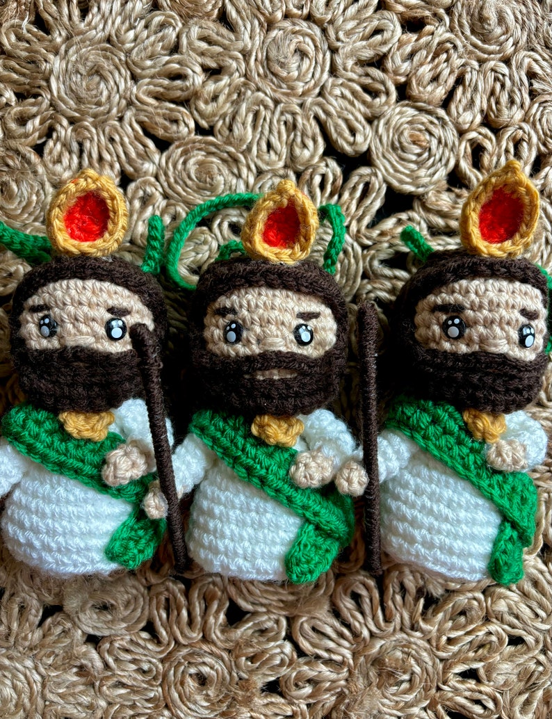 San Judas/ St Jude Crochet Car Mirror Hanger - Etsy