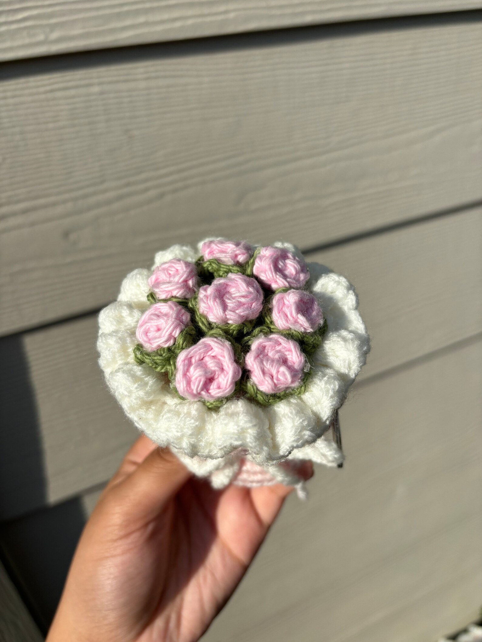 Crochet Mini Rose Boquet Keychain/ Flower Keychain, Crochet Keychain ...