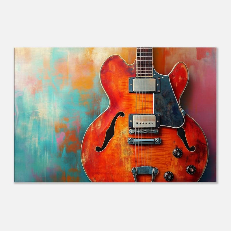 Vintage Guitar Art - Etsy