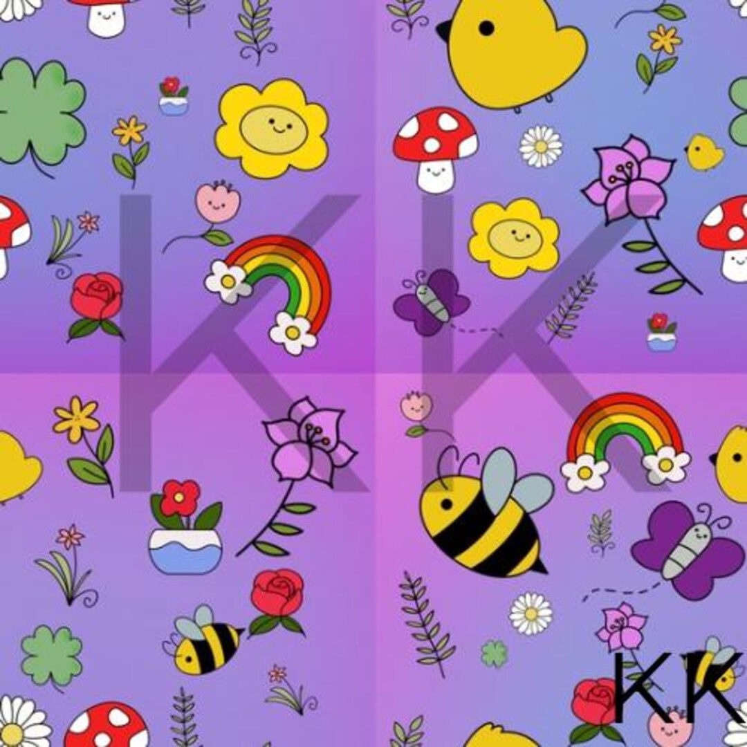 Doodle Seamless Pattern: Fun Kids Design (PNG Digital Download) - Etsy
