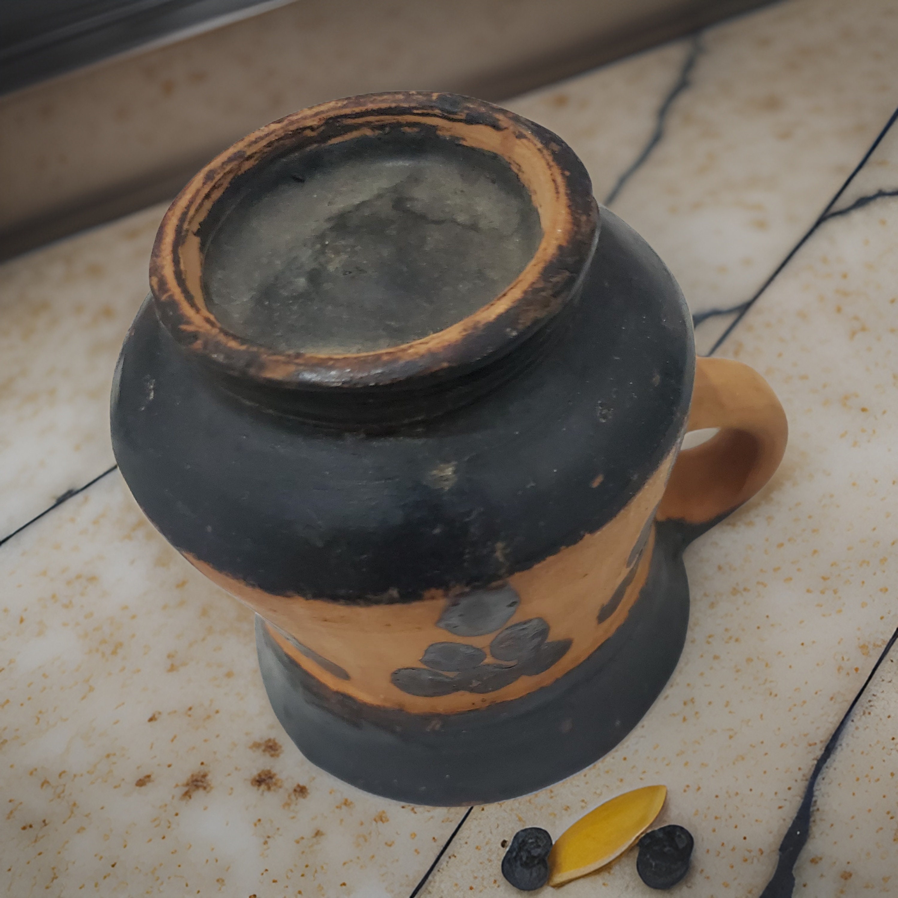 Mug Marocain En Terre Cuite En Céramique Peinte à La Poix Naturelle ...