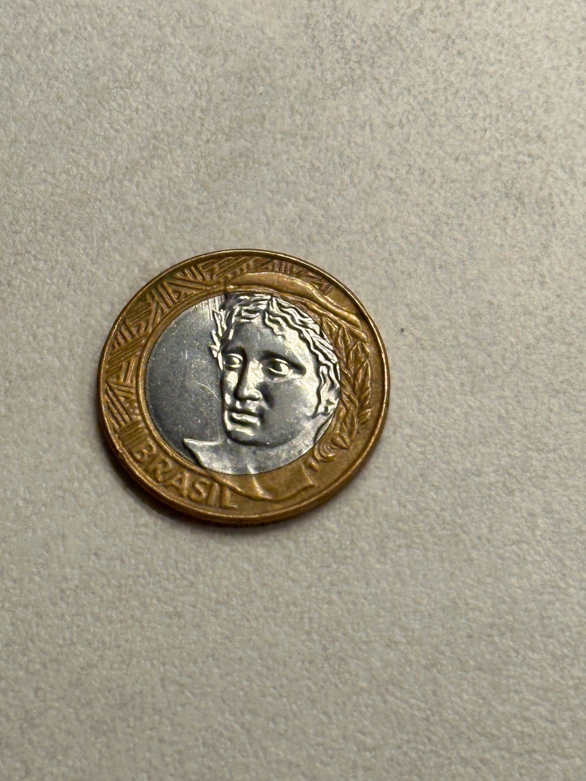 1 Real Brazilian Bi-metallic Coin Bandeira Monument, 2012 Issue With ...