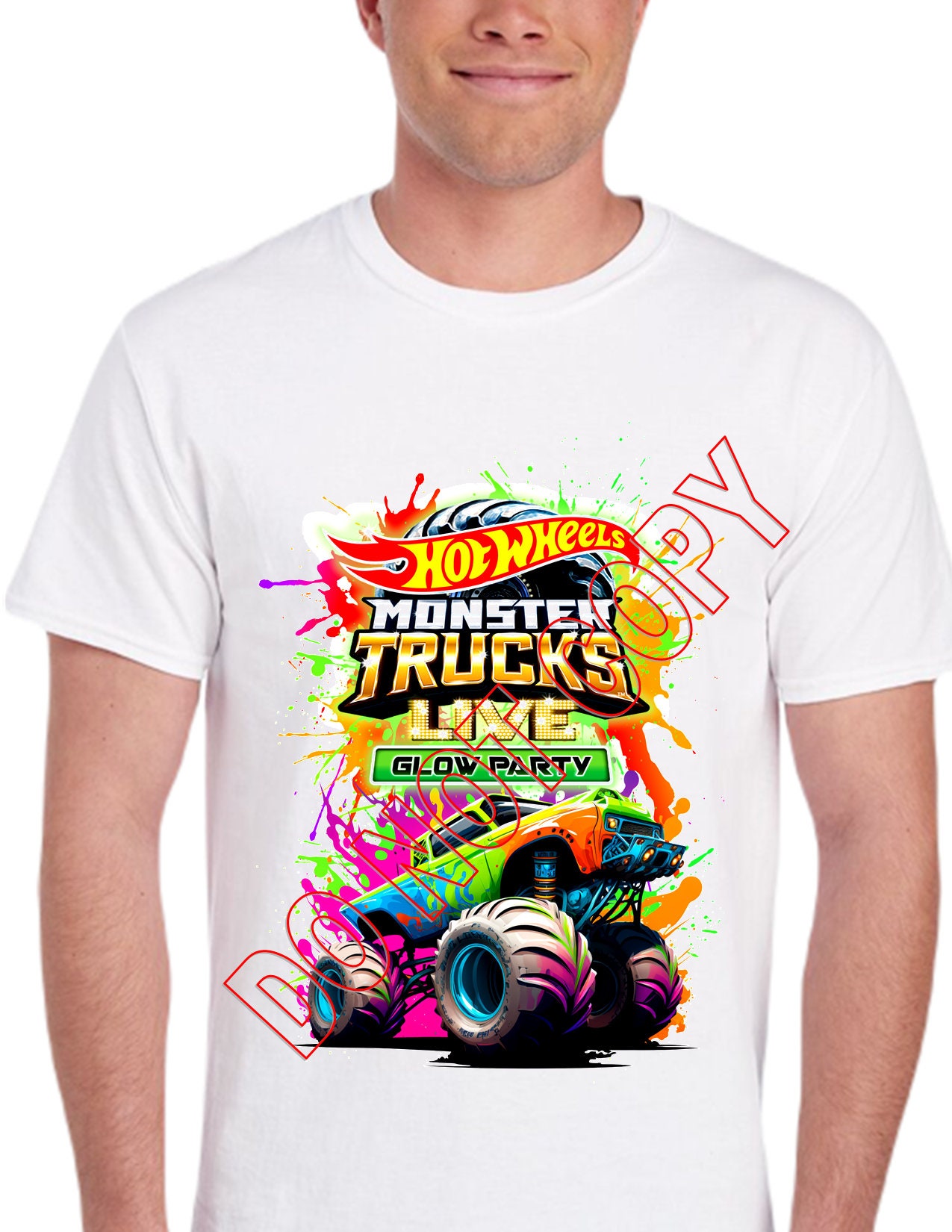 Hot Wheels Glow Party Live Monster Truck Show Shirt Custom Design ...