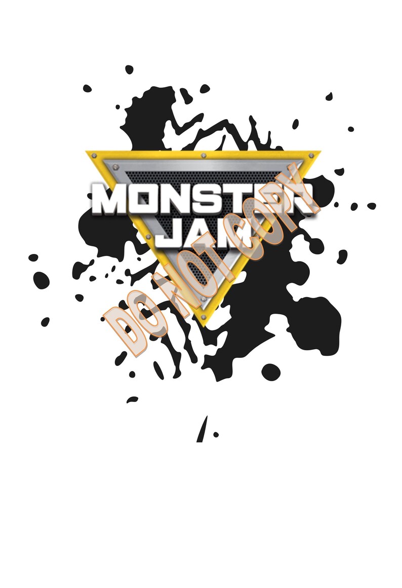 Monster Jam Truck Show Tire Track Color Tshirt T-shirt Digital Design ...