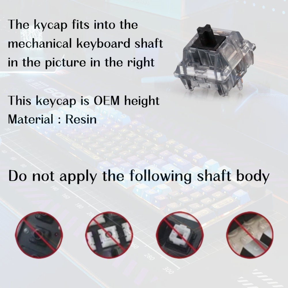 DRAGON PILLAR Artisan Keycap Column Spacebar Resin Spacebar Mechanical ...