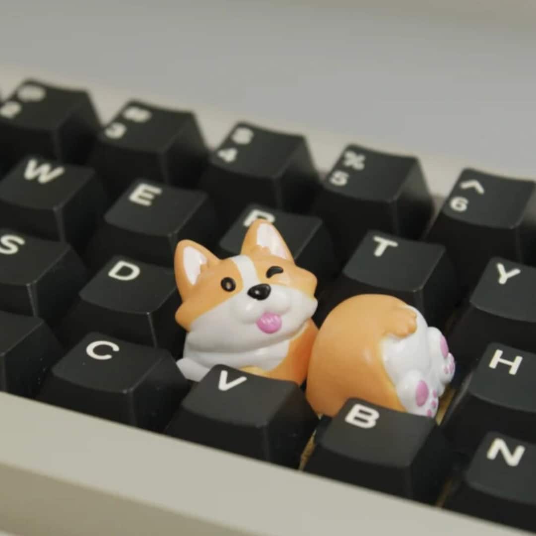 CORGI Keycap Custom Keycaps Artisan Keycaps Resin Keycaps Mechanical ...