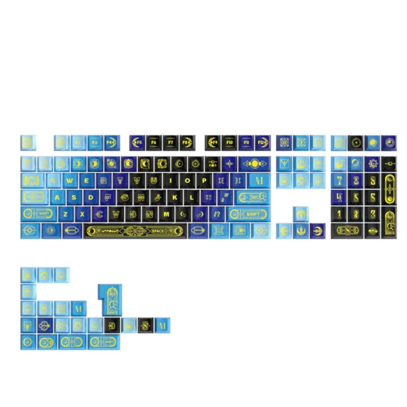 Cyberpunk Custom Keycaps, Keycaps Set, Artisan Keycap Set, 130 Keys PBT ...