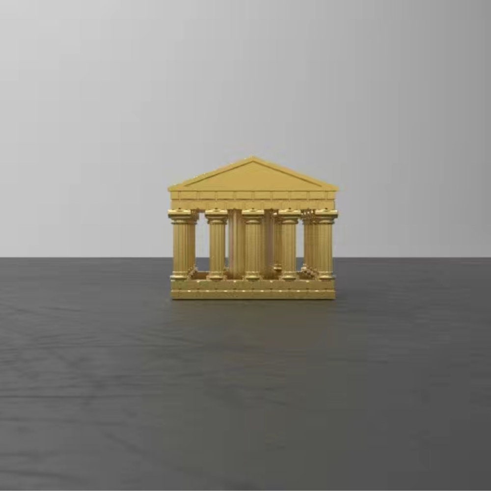 GOLD TEMPLE Artisan Keycaps 3D Greek Custom Keycap Mechanical Keyboard ...