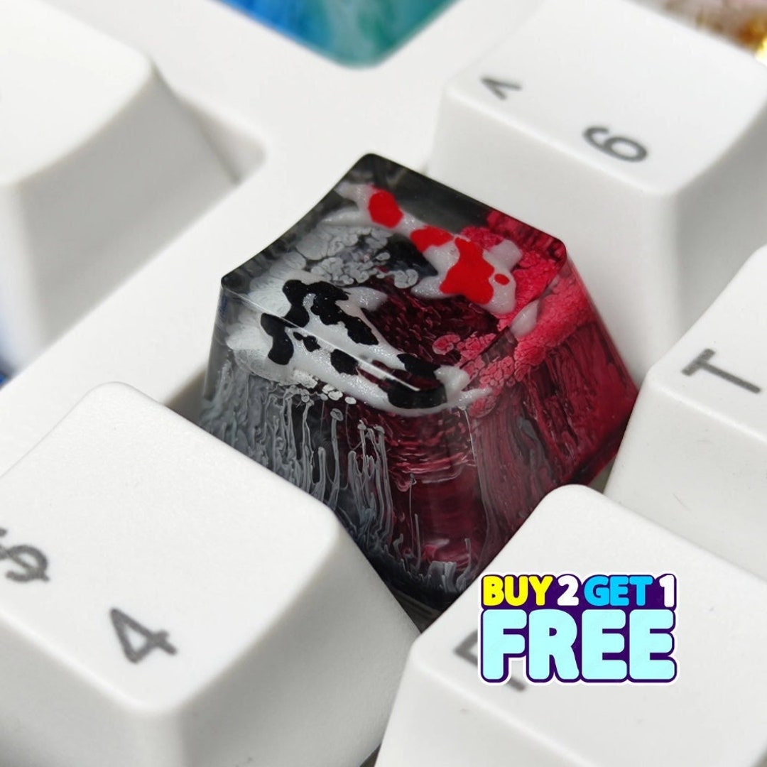 CUTE Artisan Keycap Art Custom Keycap Resin Keycap Mechanical Keyboard ...