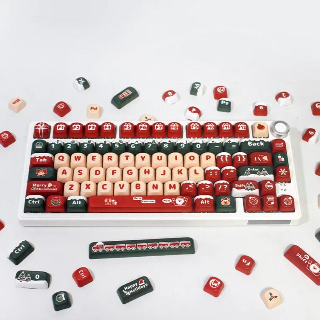 CHRISTMAS Keycaps Artisan Keycaps Keycaps Set Custom Keycaps PBT ...