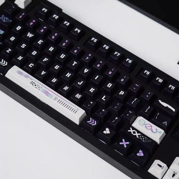 Black and White Keycaps - Etsy