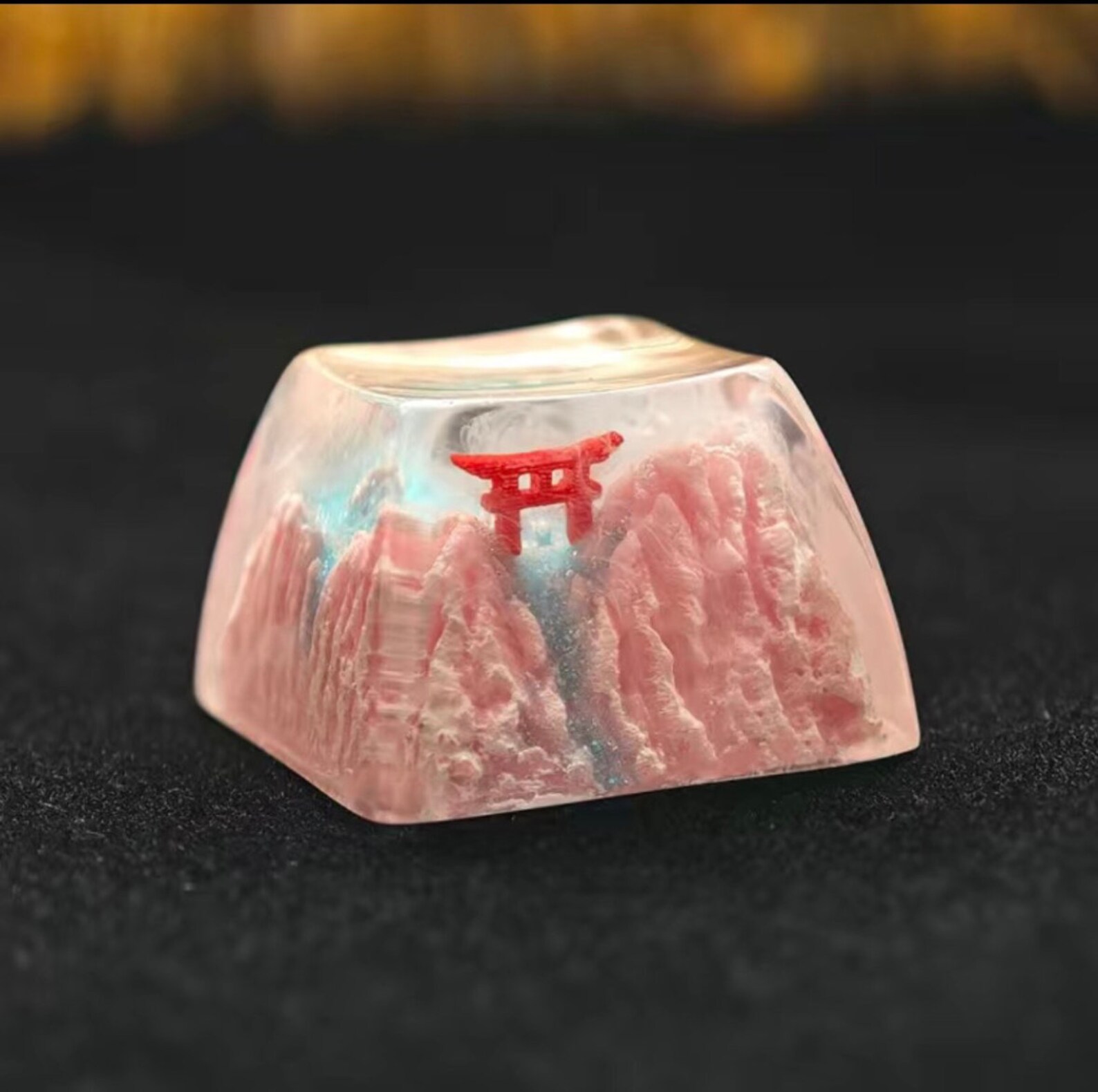 ICED RUINS Artisan Keycap, Mountain SA Resin Keycaps, Mechanical ...