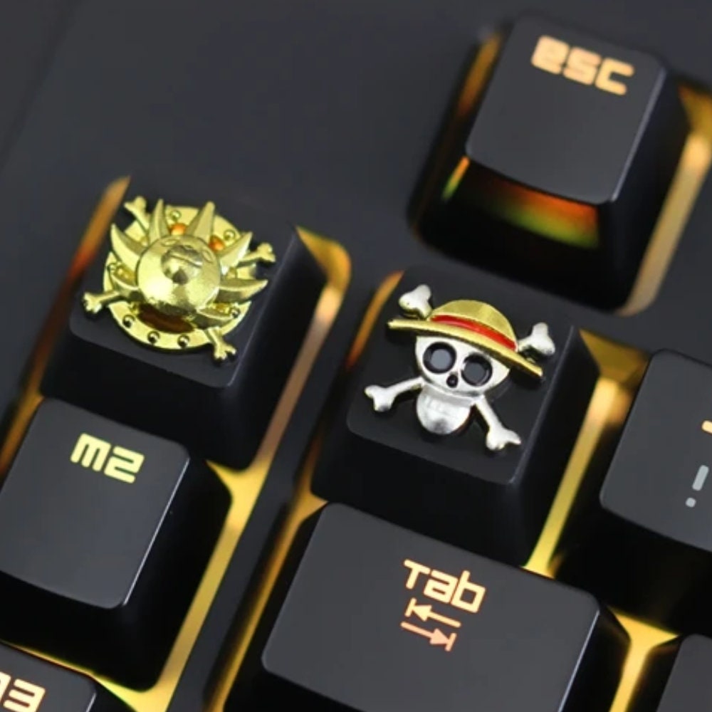 ONE PIECE Keycaps Custom Keycaps Artisan Keycap Metal for Mechanical ...