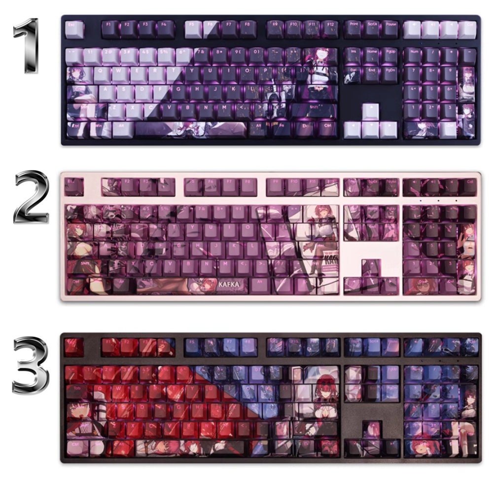 ANIME Cartoon Custom Keycaps Keycaps Set Artisan Keycaps 108 Keys OEM ...