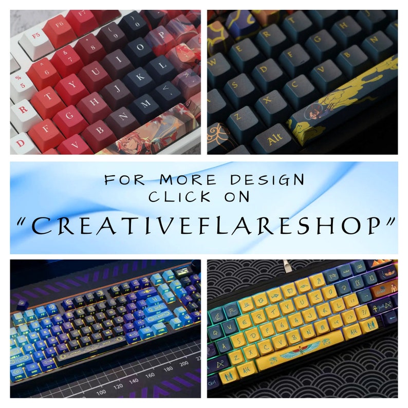 BLACK and WHITE Keycaps Custom Keycaps Set Artisan Keycaps 133 Keys Pbt ...