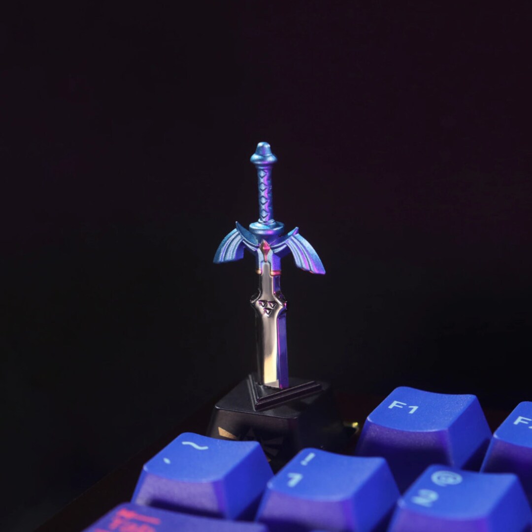 Master Sword Custom Keycaps, Artisan Keycaps Resin for Mechanical ...